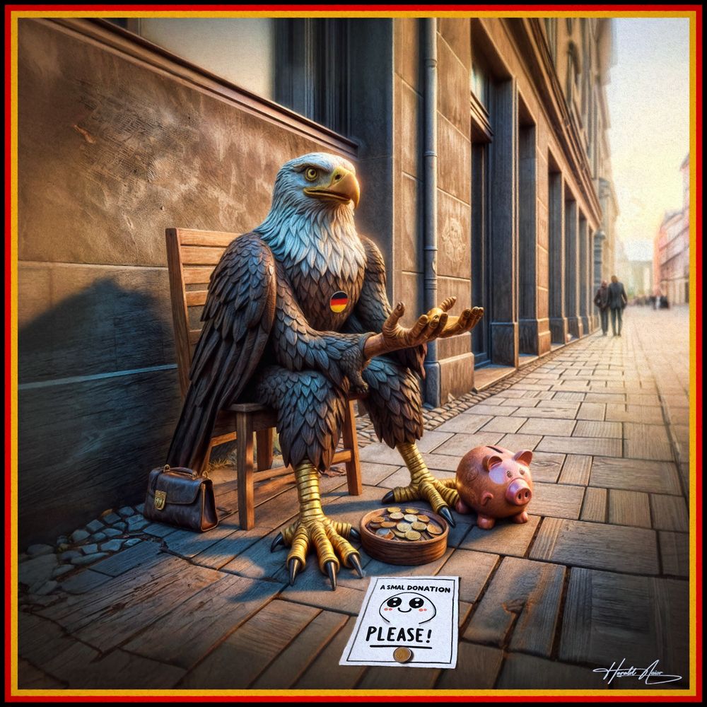 Eine kleine Spende bitte! Foto & Bild | ki - montagen, ki - fantastisches, ki - gebäude ...