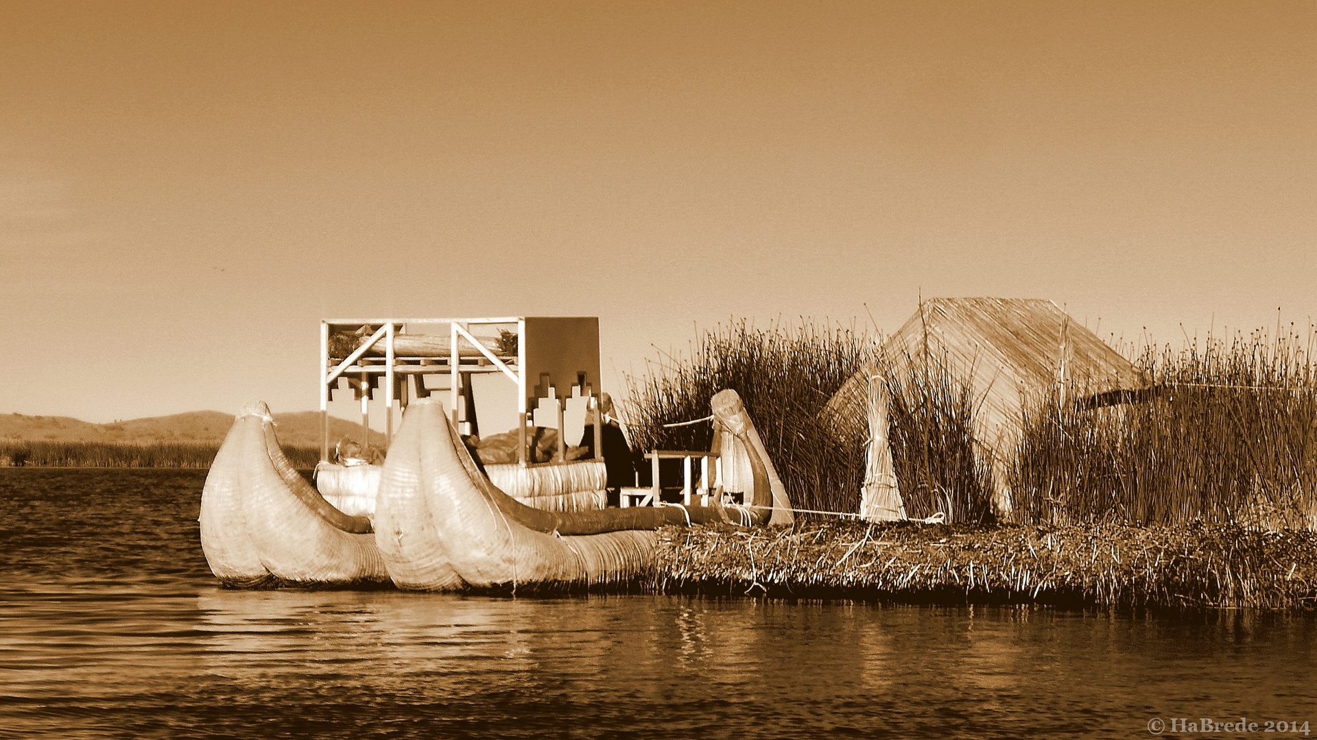 Eine Schilfinsel der Uros... 1 Foto & Bild | world, south america, peru ...