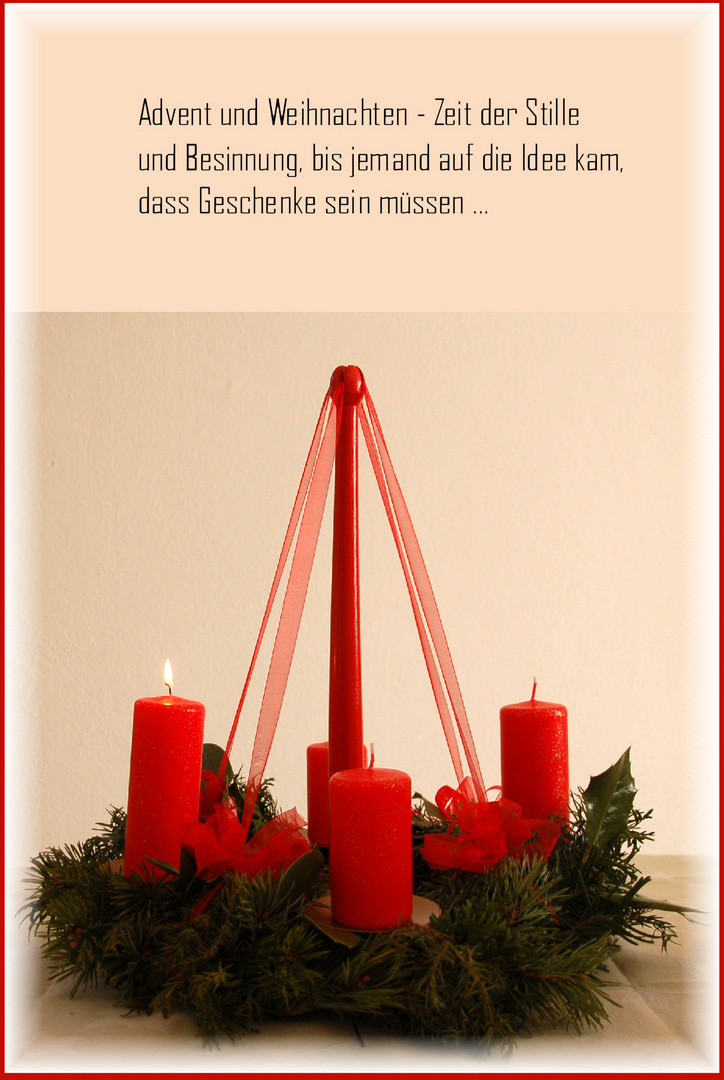 Einen schönen ersten Advent Foto & Bild | rot, kerzen, band Bilder auf ...