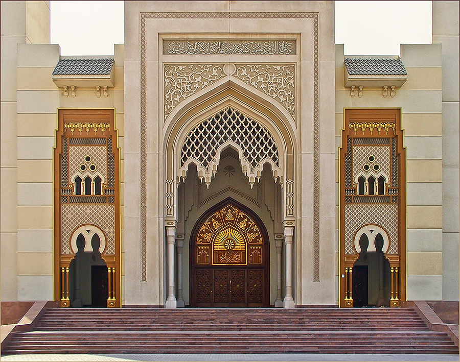 Eingang zur Moschee Foto & Bild | asia, middle east, united arab ...