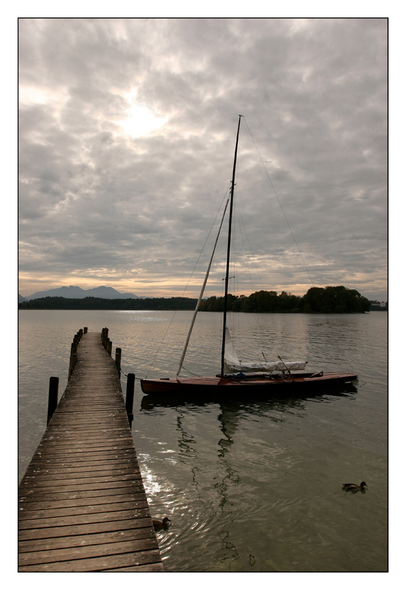 Einsam am Steg Foto & Bild | deutschland, europe, bayern Bilder auf fotocommunity