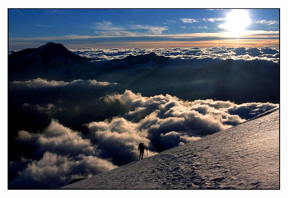 Einsamer Bergsteiger Foto & Bild | landschaft, berge, sport Bilder auf fotocommunity