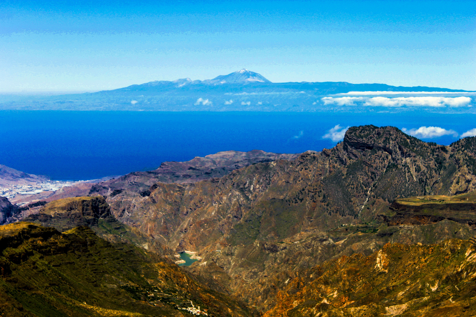 Vista del Teide desde Agaete Gran Canaria Felices Fiesta… Flickr