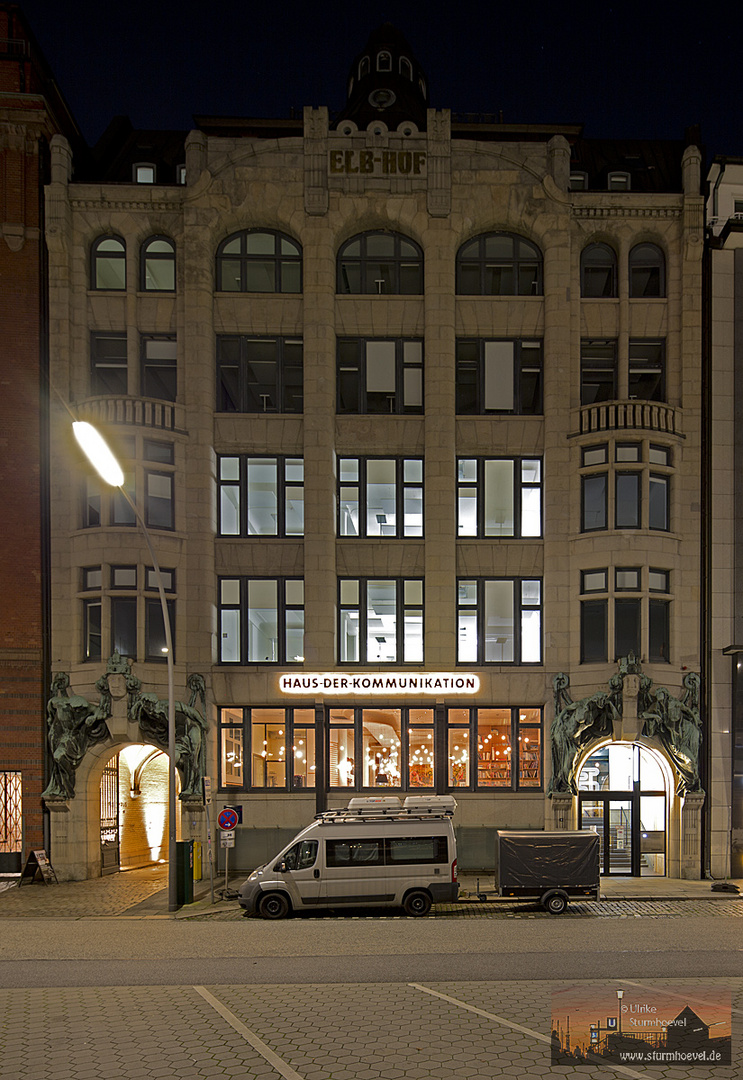 Elb-Hof Foto & Bild | oktober, hamburg, nachtaufnahme Bilder auf fotocommunity