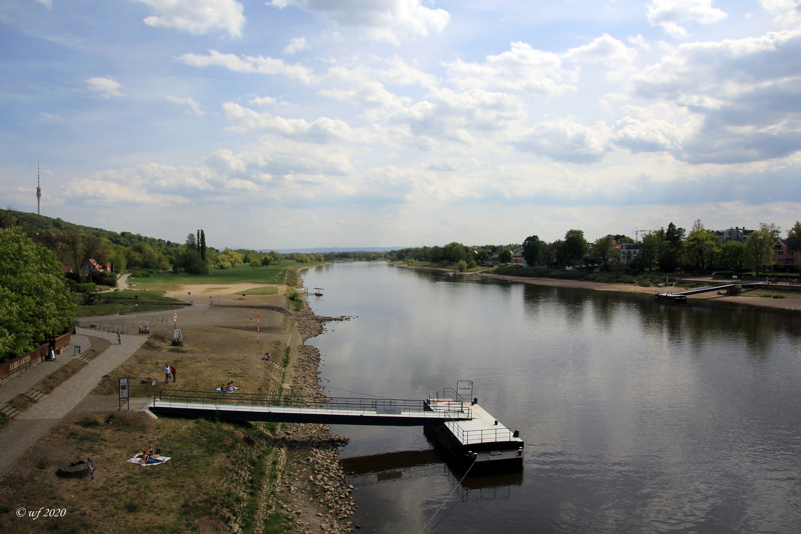 Elbblick vom Blauen Wunder Foto & Bild | landschaft, himmel, bach ...