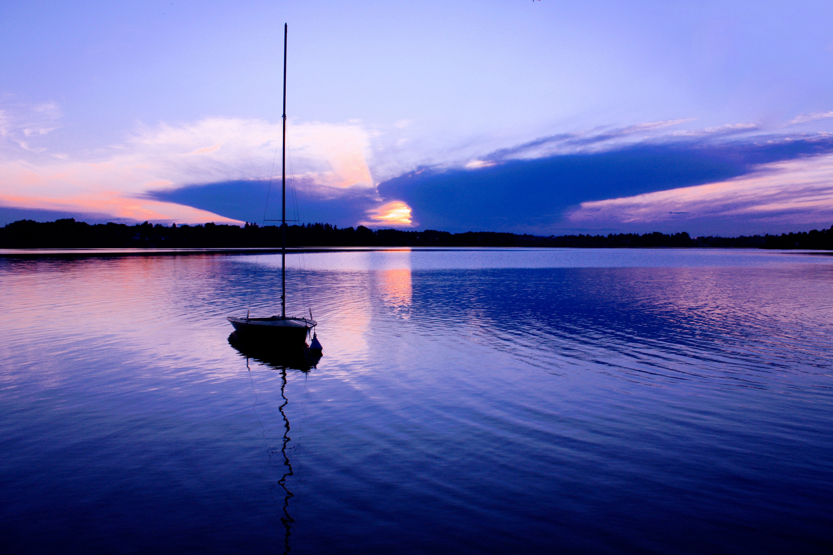 Endlich Ruhe! Foto & Bild | urlaub, sonnenuntergang, blau Bilder auf ...
