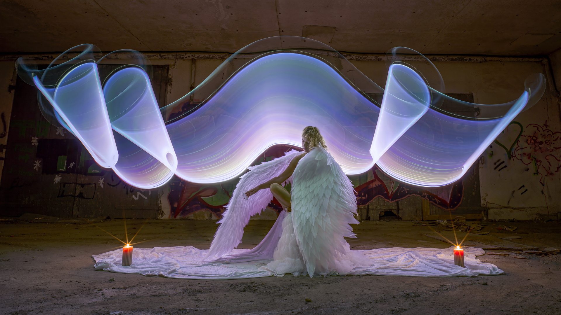 Engel - Lightpainting Foto & Bild | fotos, spezial, licht Bilder auf ...