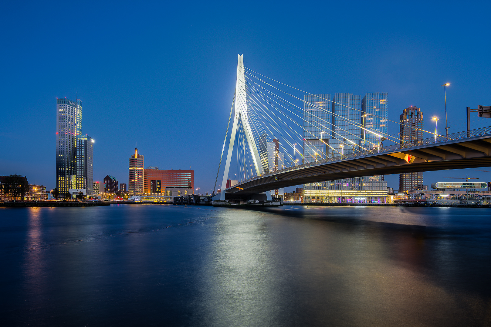 Erasmus-Brücke in Rotterdam Foto & Bild | hdr, europe, rotterdam Bilder ...