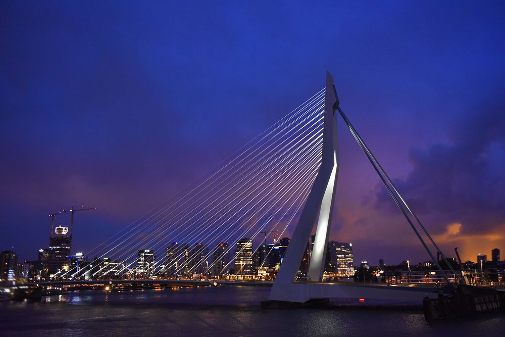 Erasmusbrücke Rotterdam Foto & Bild | world, brücke, architektur Bilder ...
