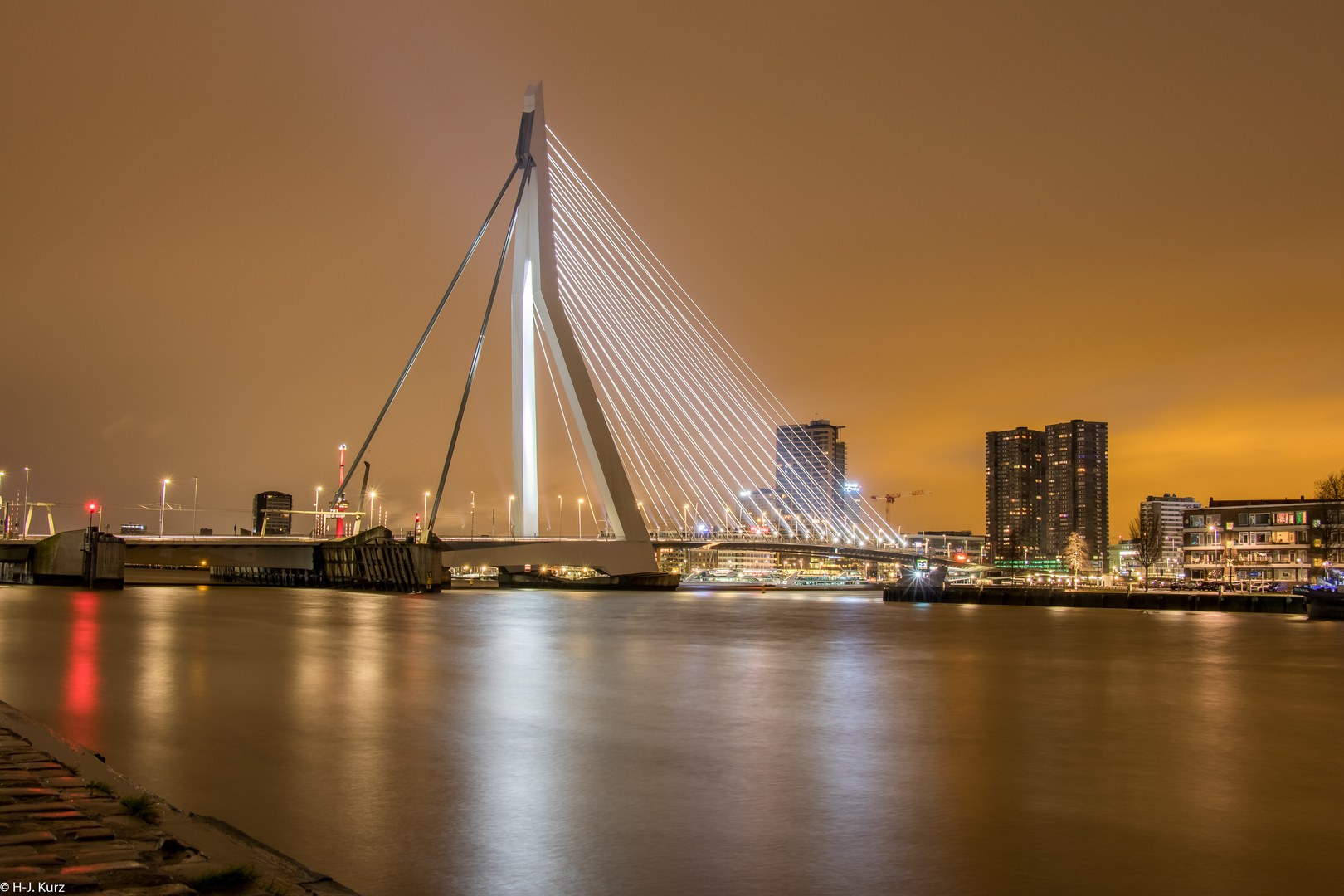 Erasmusbrücke Rotterdam Foto & Bild | architektur, straßen & brücken ...