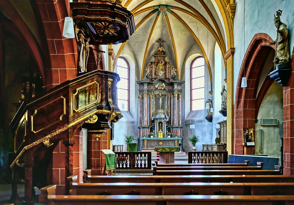 Erbach am Rhein - in der Pfarrkirche St. Markus Foto & Bild ...