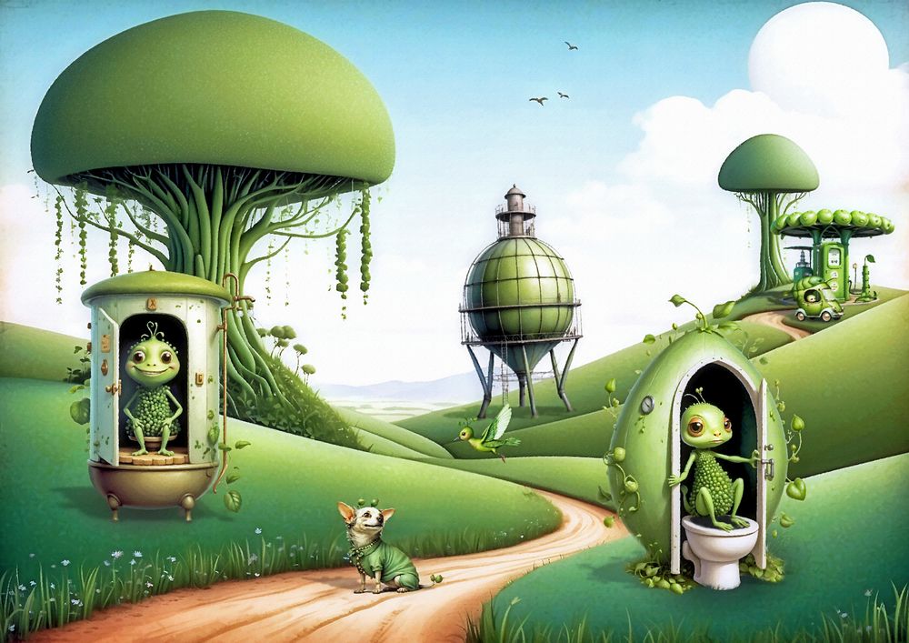 Erbsgasgewinnung Foto & Bild | ki-generierte bilder, ki - montagen, ki - fantastisches Bilder ...