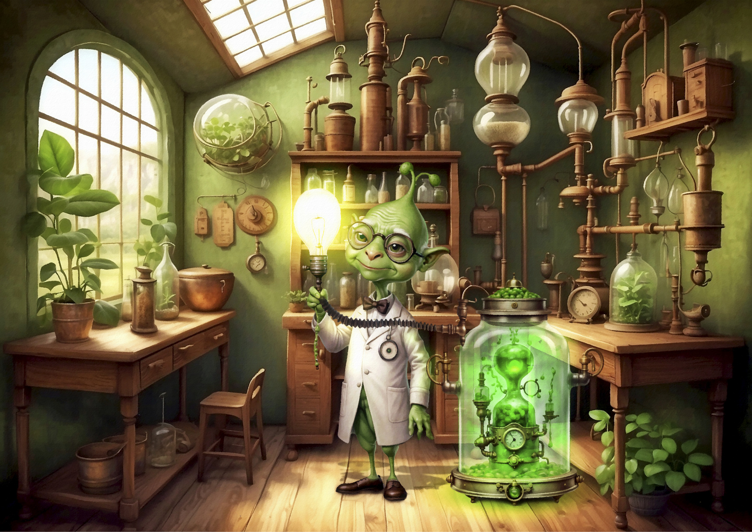 Erbslektrizität Foto & Bild | ki - montagen, ki - fantastisches, ki - märchen Bilder auf ...