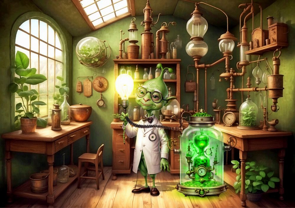 Erbslektrizität Foto & Bild | ki - montagen, ki - fantastisches, ki - märchen Bilder auf ...