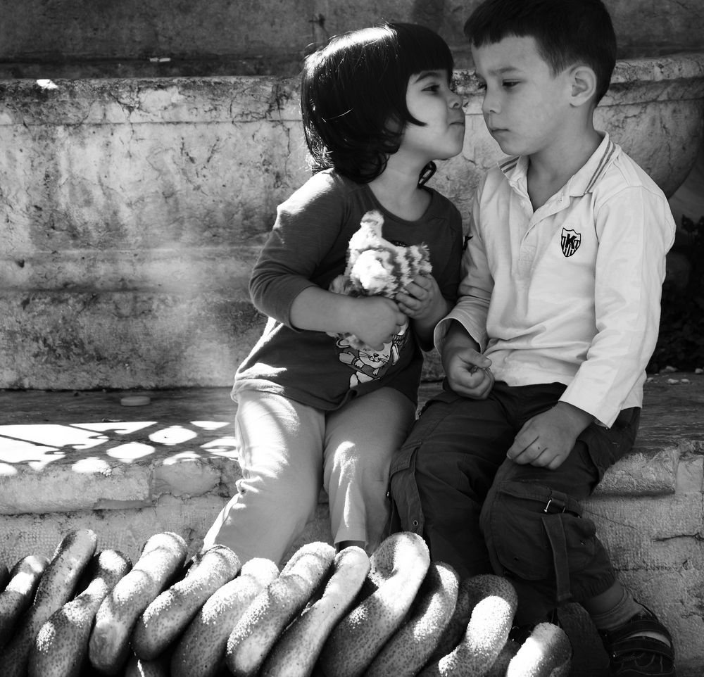 erster Kuss ... Foto & Bild | kinder, kinder ab 2, menschliches leben ...