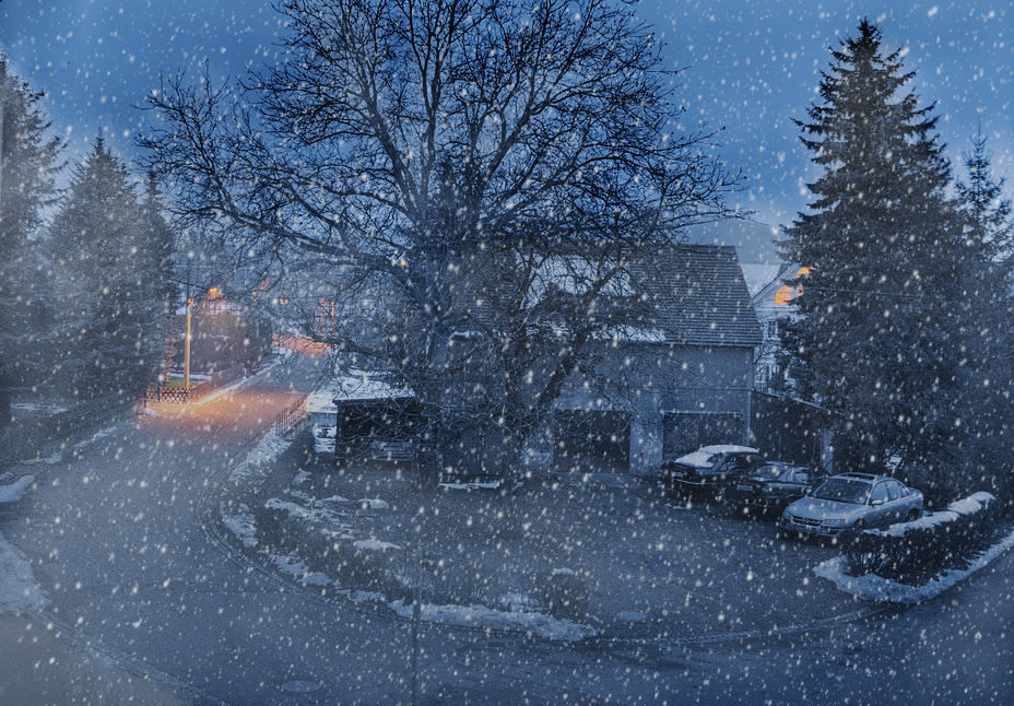 Es fängt wieder an zu schneien... Foto & Bild | fotomontage, digiart ...