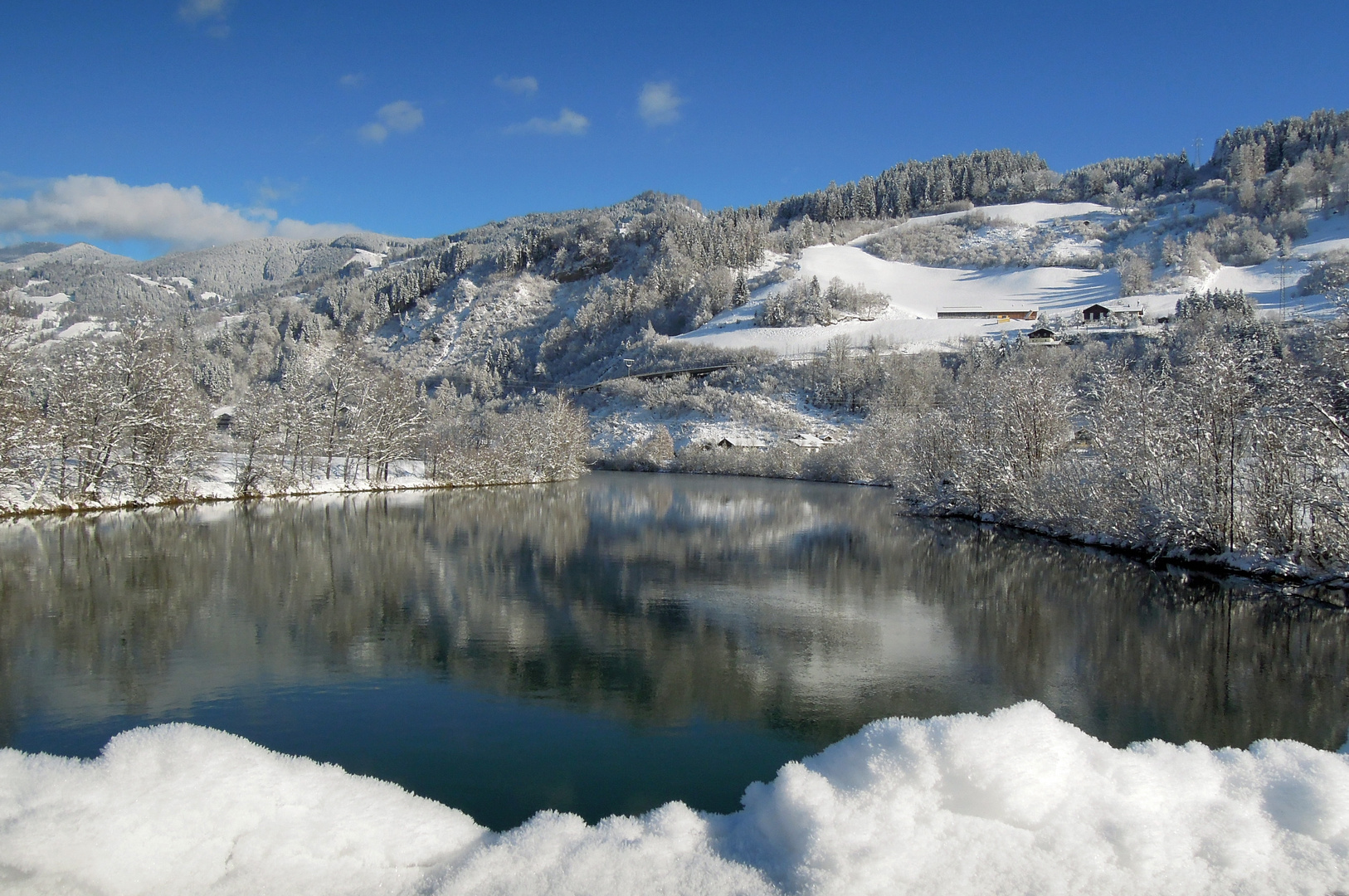 Es ist Winter geworden über Nacht II Foto & Bild | landschaft, bach, fluss & see, natur Bilder ...