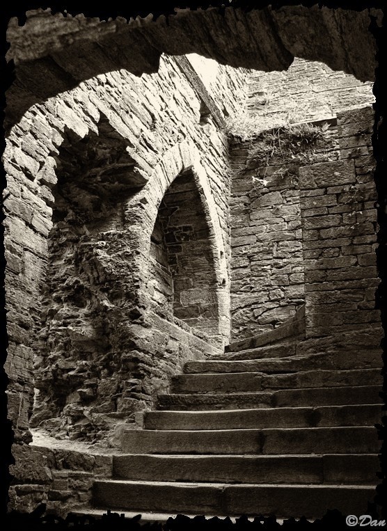 Escalier d'une ruine d'Abbaye photo et image | architecture, vieilles ...