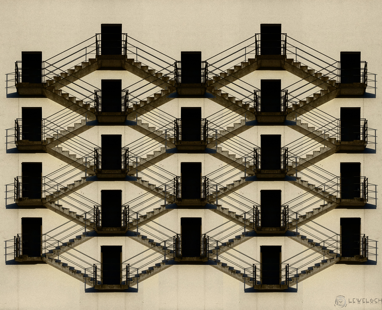 Escheresque Foto & Bild | architektur, facade, stairway Bilder auf fotocommunity