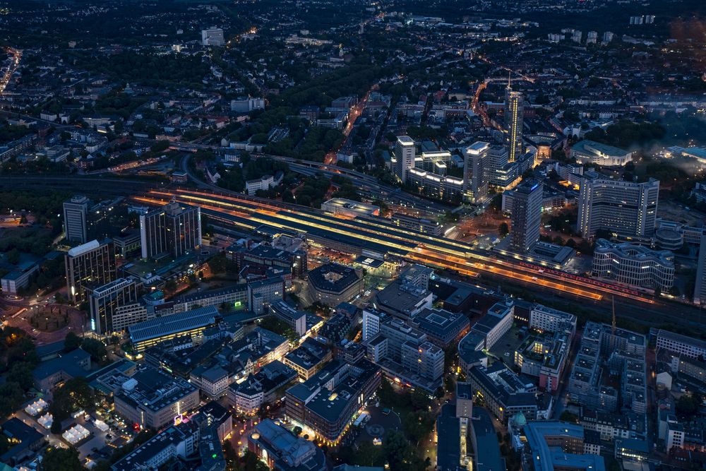 Essen, Innenstadt Foto & Bild | architektur, architektur bei nacht ...