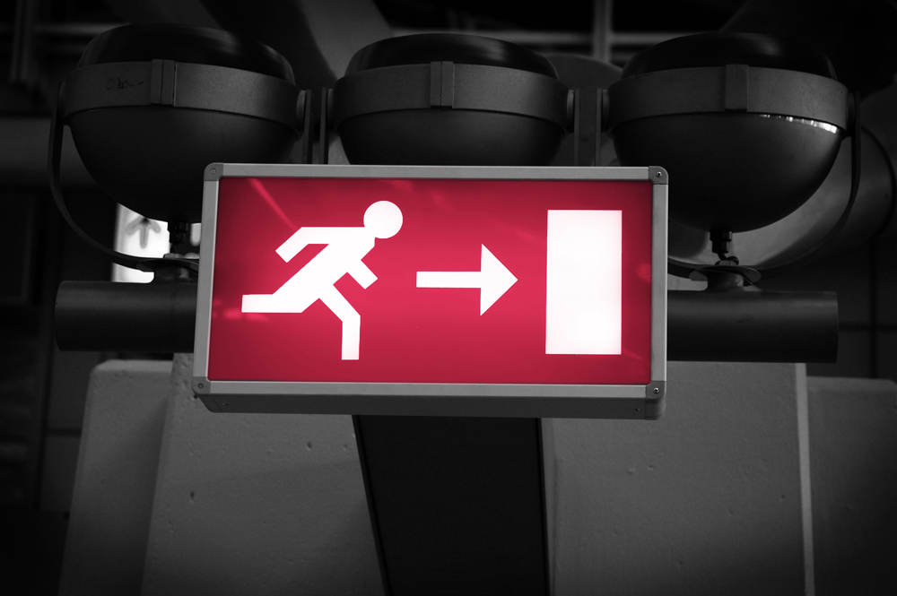 Exit Sign Foto & Bild | architektur, motive Bilder auf fotocommunity