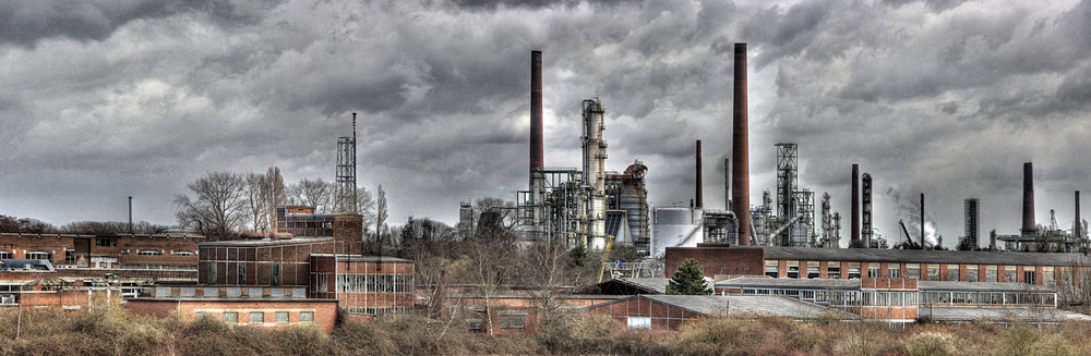 Fabrik HDR Panorama Foto & Bild | industrie und technik, industrie ...