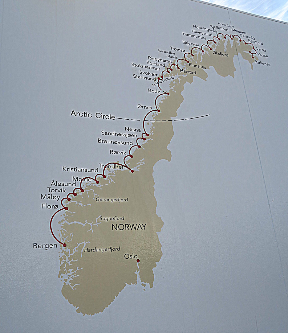 Fahrtroute "MS Trollfjord" Foto & Bild | world, norwegen, küste Bilder ...