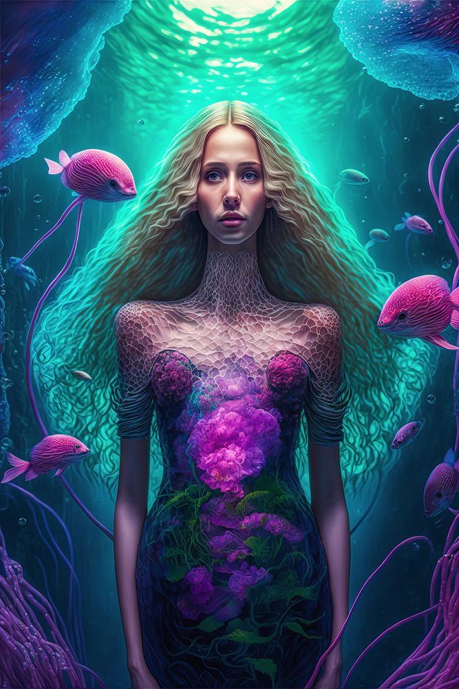 FAIRY MERMAID. Foto & Bild | ki - montagen, art, portrait Bilder auf fotocommunity