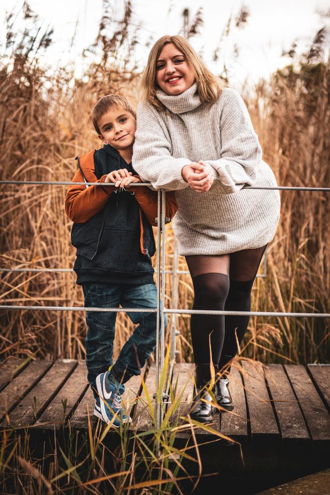 Familie Foto And Bild Woman Industriekultur Portrait Bilder Auf