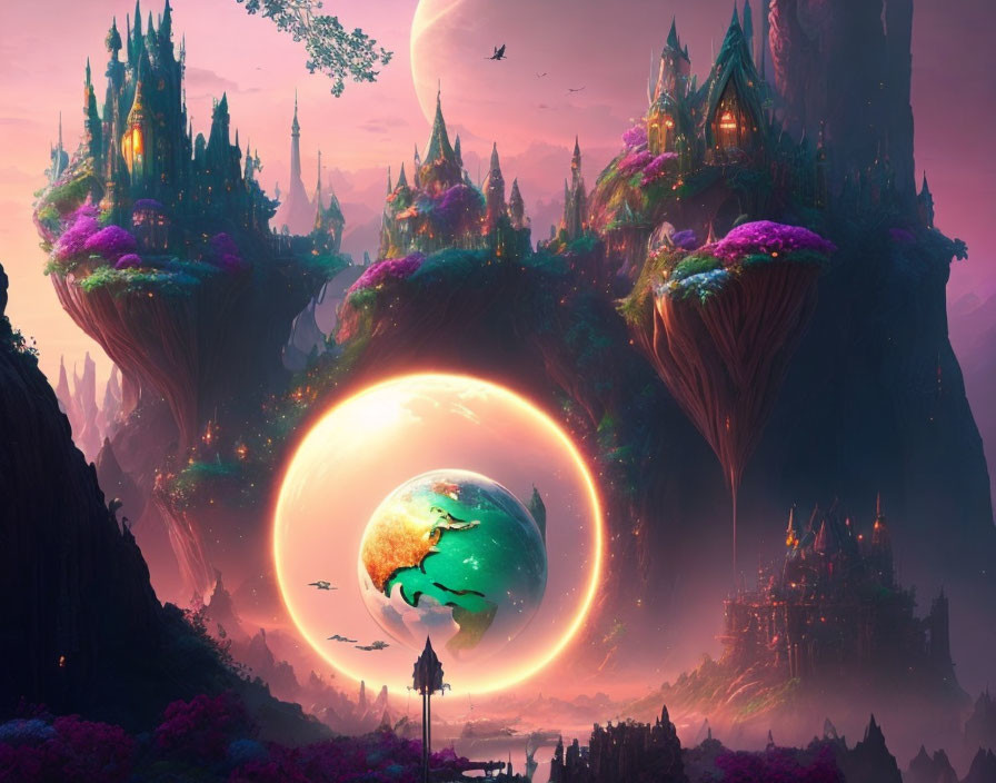 Fantasie Welt mit KI erstellt Foto & Bild | ki - montagen, composings, world Bilder auf ...