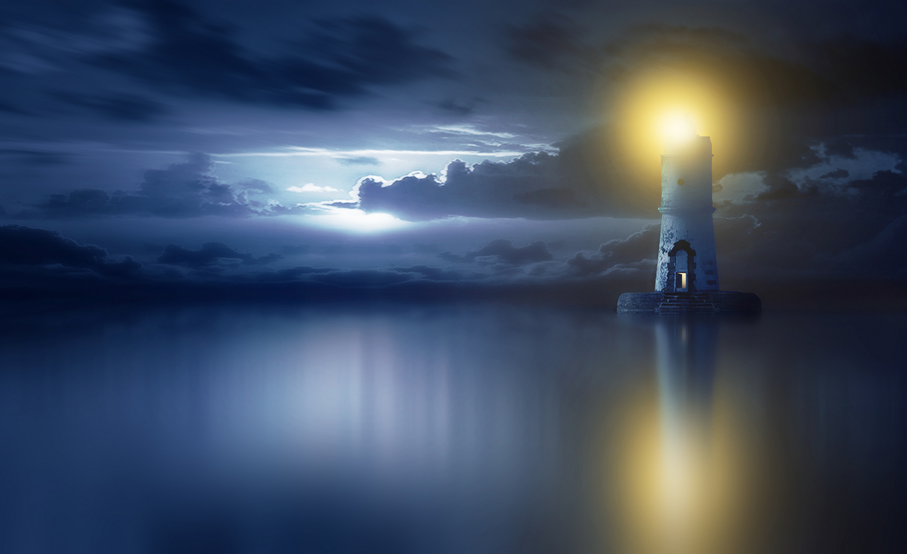 Faro nella notte Foto % Immagini| paesaggi, panorama, hdr Foto su ...