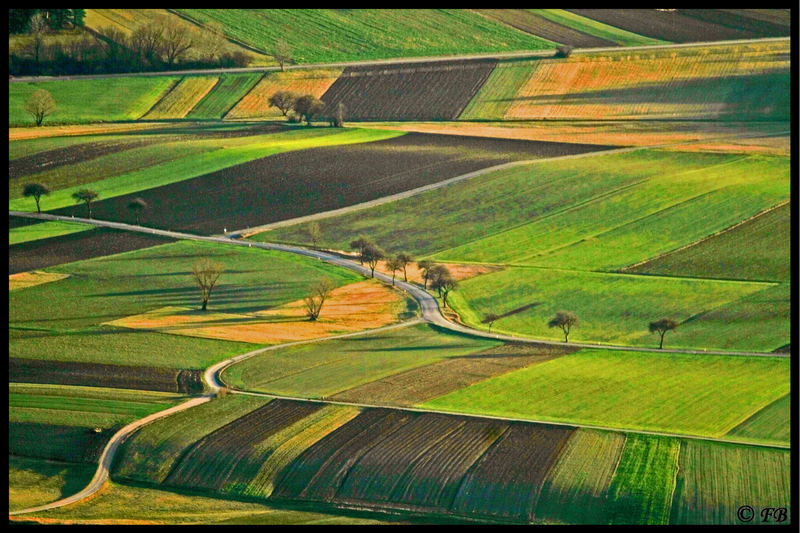 Felder Foto & Bild | landschaft, luftaufnahmen, natur Bilder auf fotocommunity