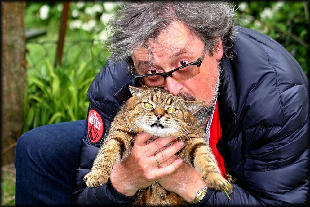 Felines Knuddeln Foto & Bild | outdoor, portrait, katze Bilder auf ...