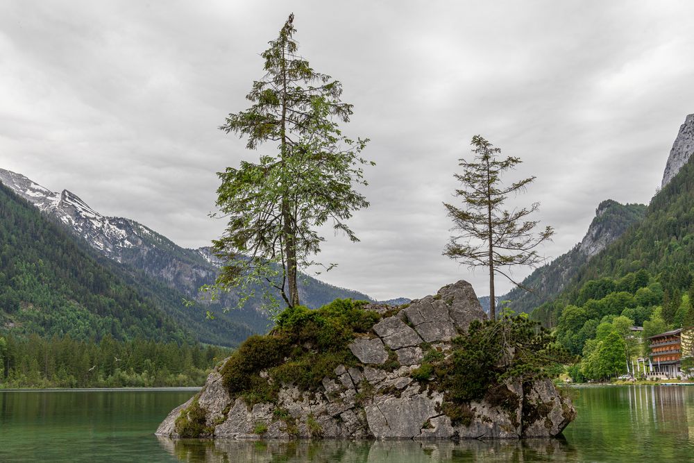 felsen insel im Hintersee Foto & Bild | deutschland, europe, landschaft ...