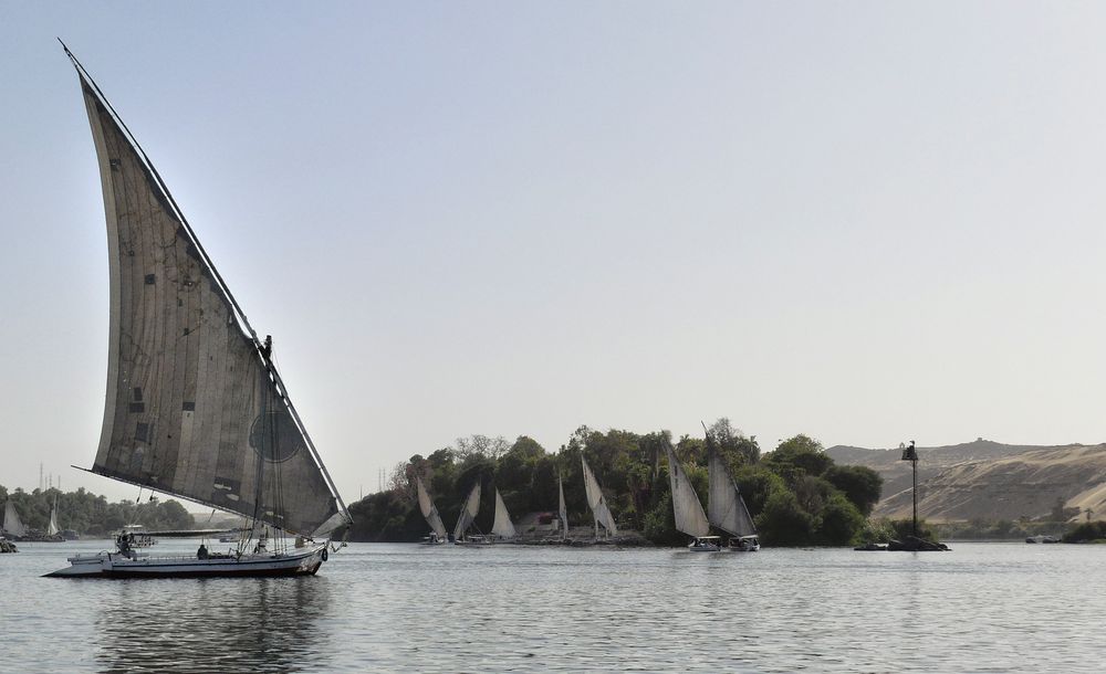 Feluken auf dem Nil Foto & Bild | africa, egypt, north africa Bilder ...