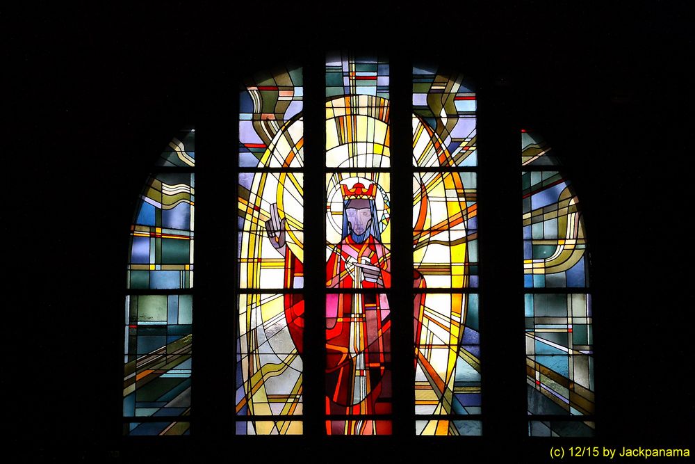 Fenster auf der Orgelempore der Herz Jesu Kirche, Gelsenkirchen - Resse Foto & Bild ...