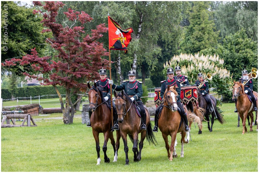 Festdelegationen am Jubiläum der Berner Dragoner Foto & Bild | brauch ...