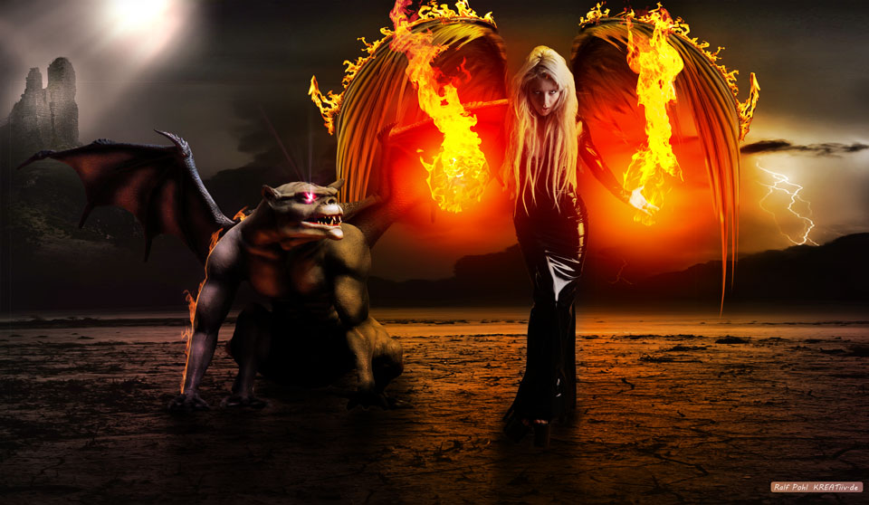 Feuerengel Foto & Bild | fotomontage, fantasy mystery, mystery Bilder auf fotocommunity