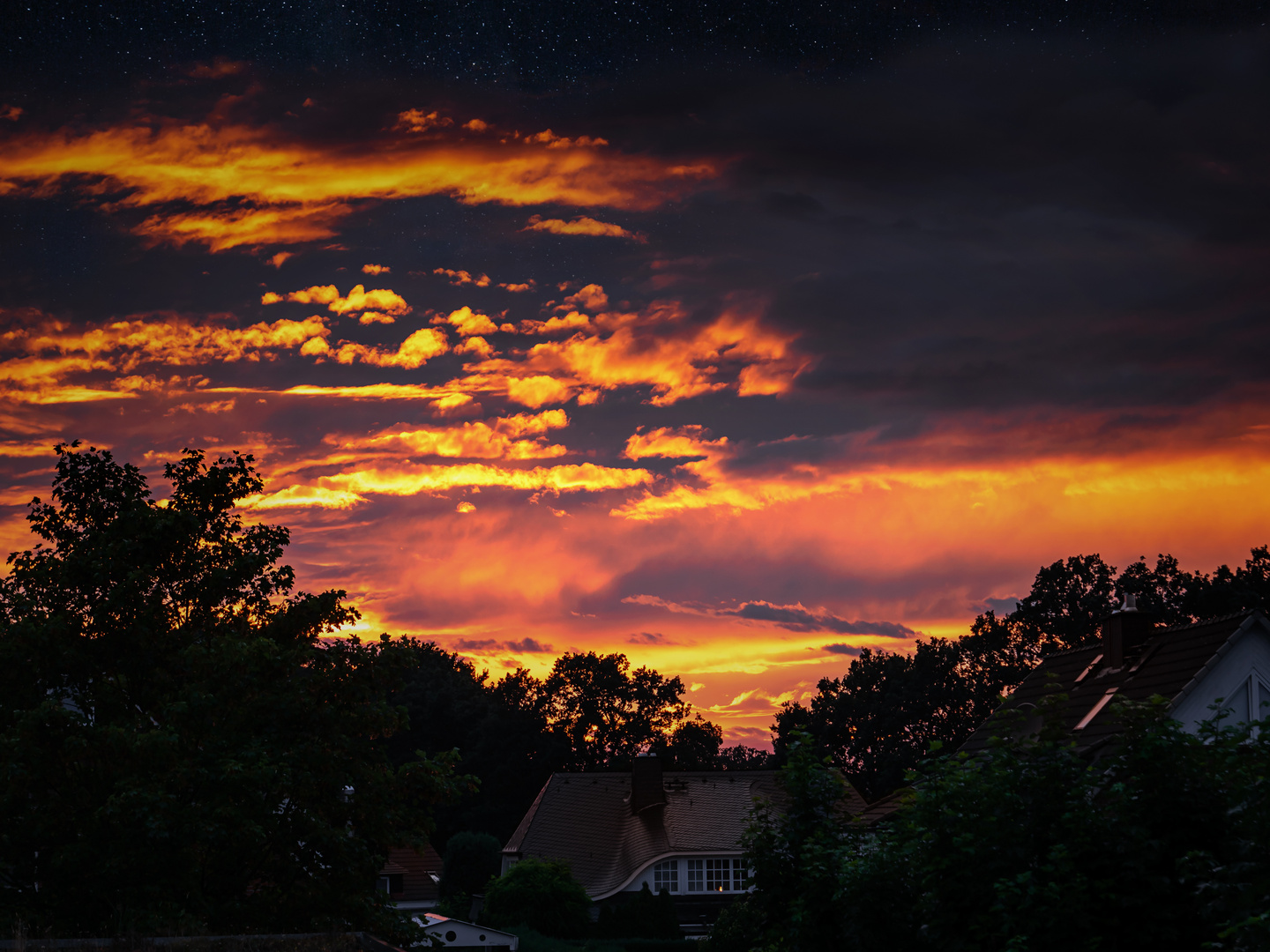 Feuerhimmel über Schenefeld Foto & Bild | fotomontage, composing , hd1 ...