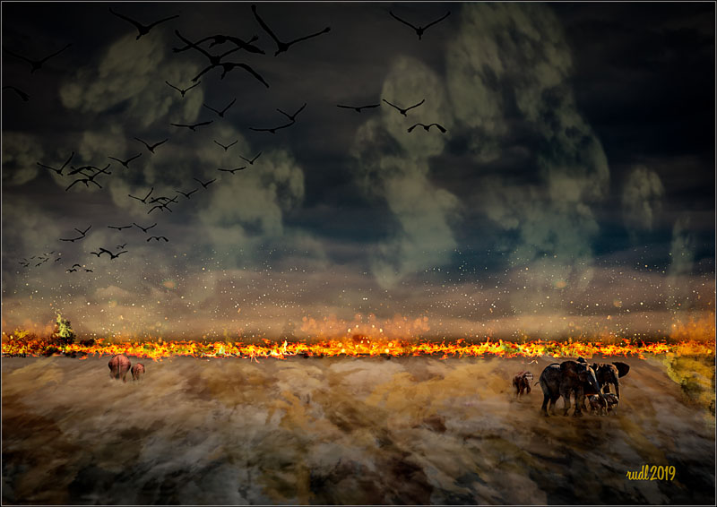 Feuerwalze Foto & Bild | fotomontage, fantasy mystery, composing Bilder auf fotocommunity