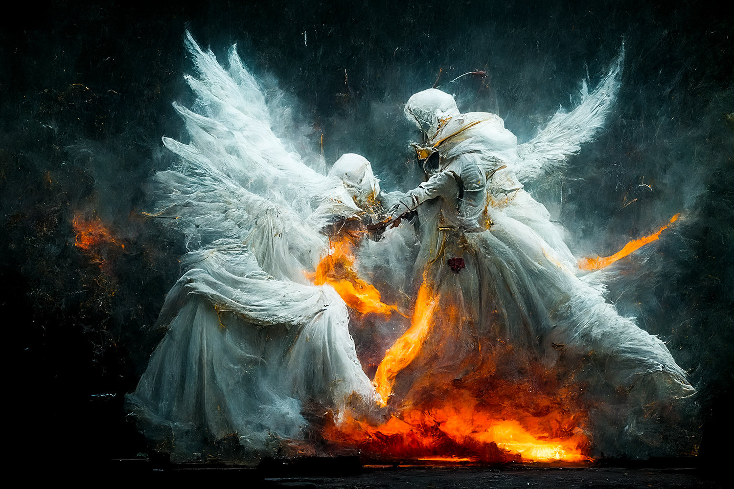 Fighting Angels Foto & Bild | fotomontage, rendering, fantasy mystery ...