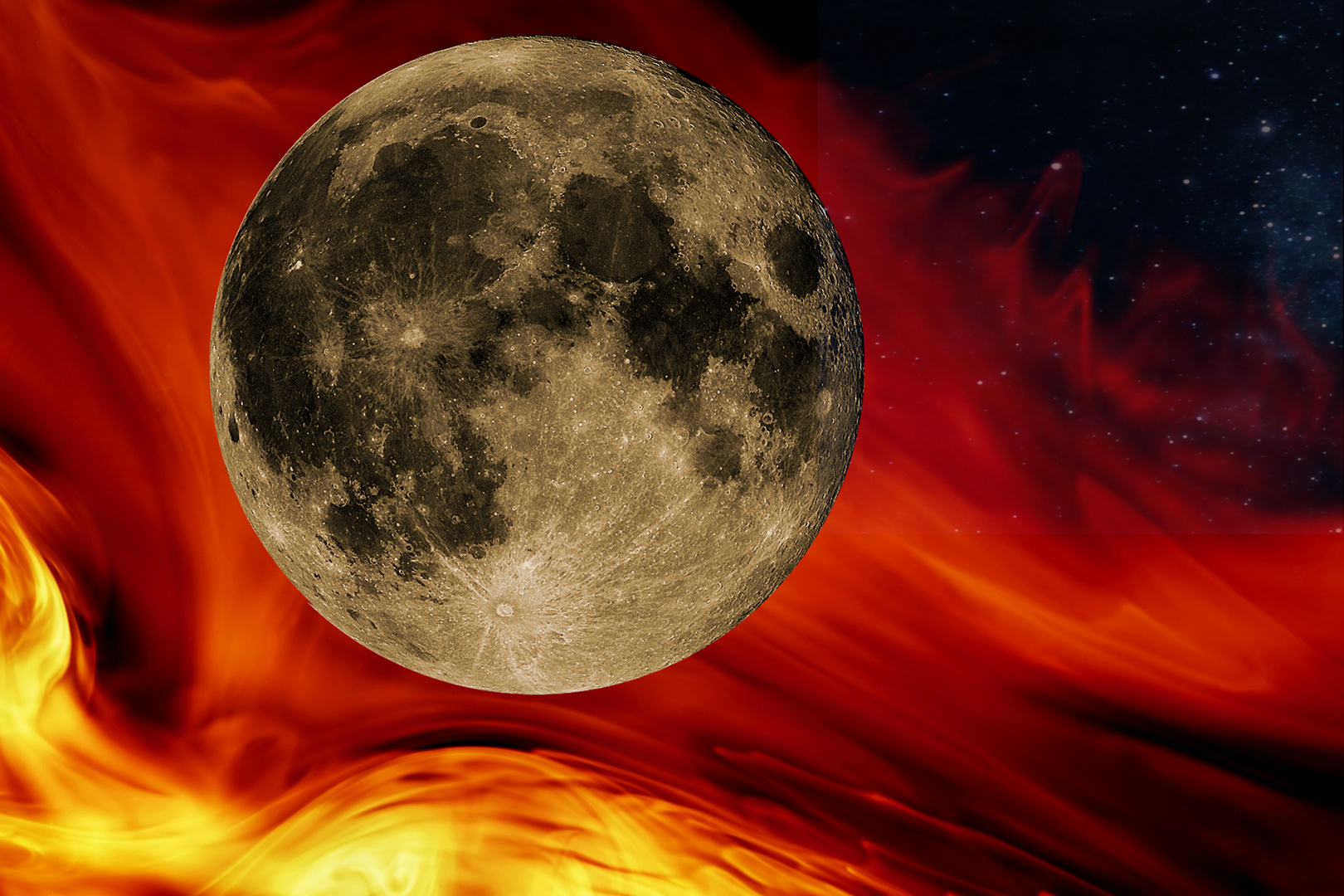 Firemoon Foto & Bild | natur, mondaufnahmen, himmel & universum Bilder ...