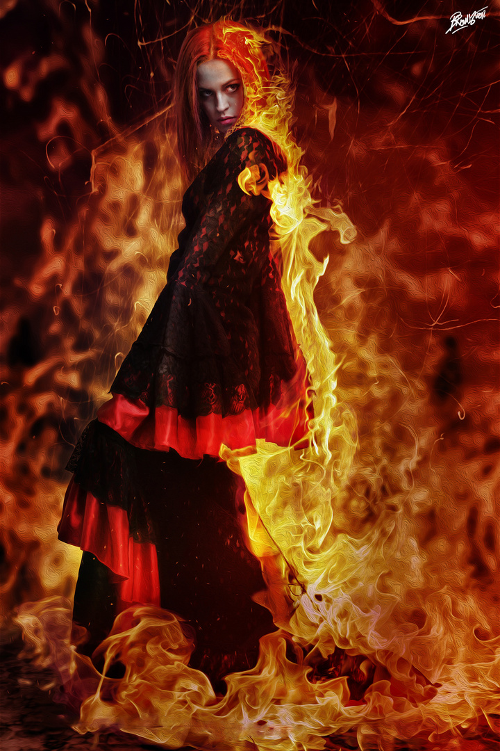 FireWitch Foto & Bild | fotomontage, fantasy mystery, composing 01 Bilder auf fotocommunity