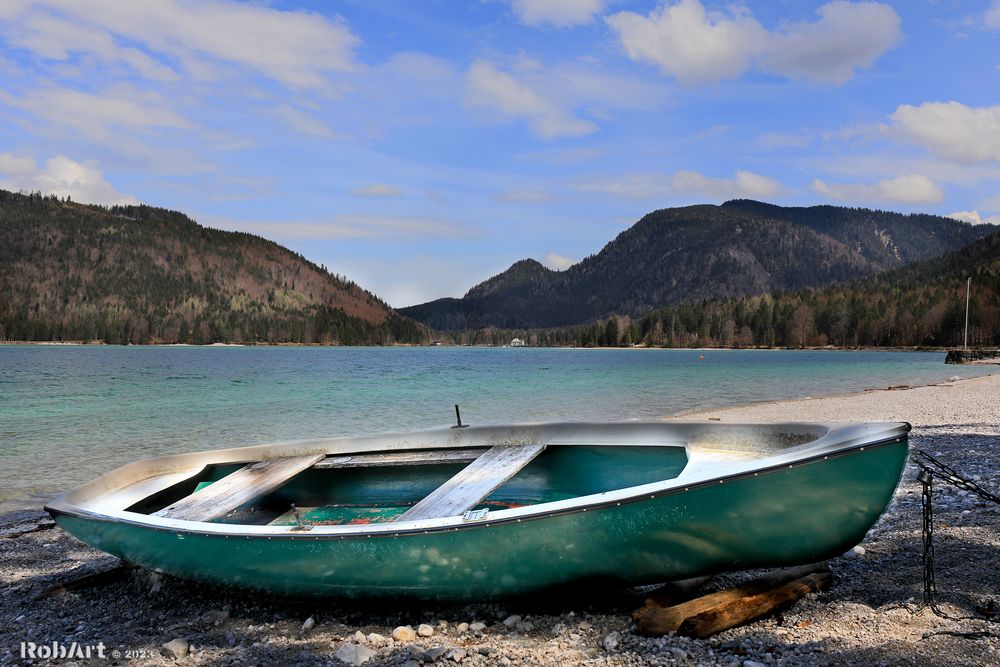 Fischerboot am Walchensee Foto & Bild | landschaft, jahreszeiten, schiffe und seewege Bilder auf ...