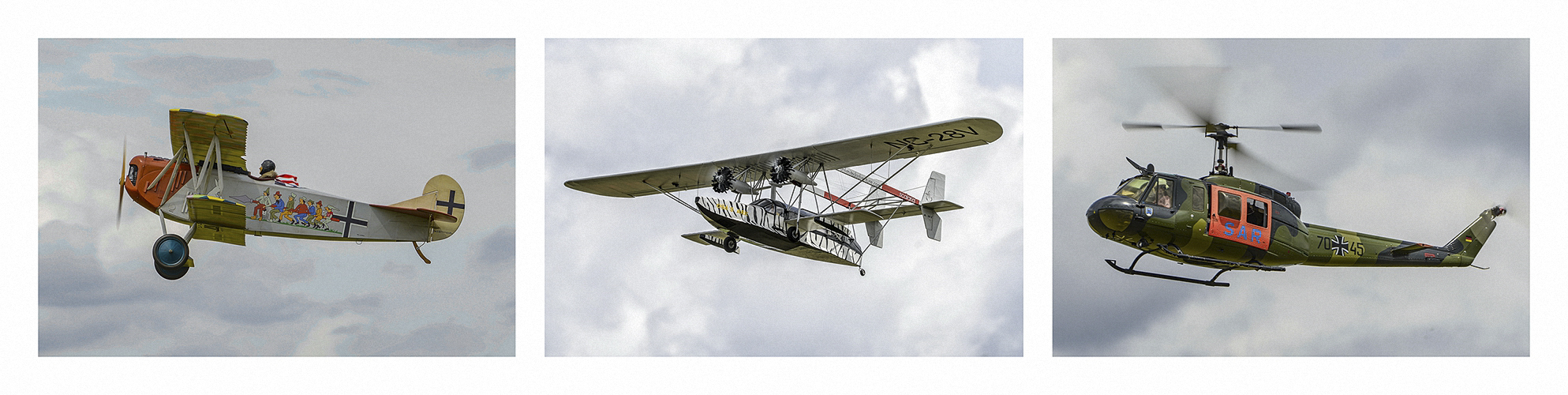 Fliegerisches Triptychon Foto & Bild | airplane, hubschrauber, bell Bilder auf fotocommunity