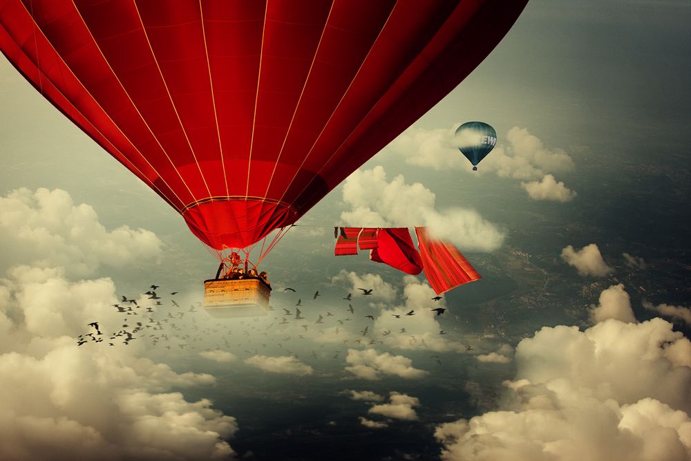 Flucht aus dem Alltag Foto & Bild | fotomontage, composing , digiart Bilder auf fotocommunity