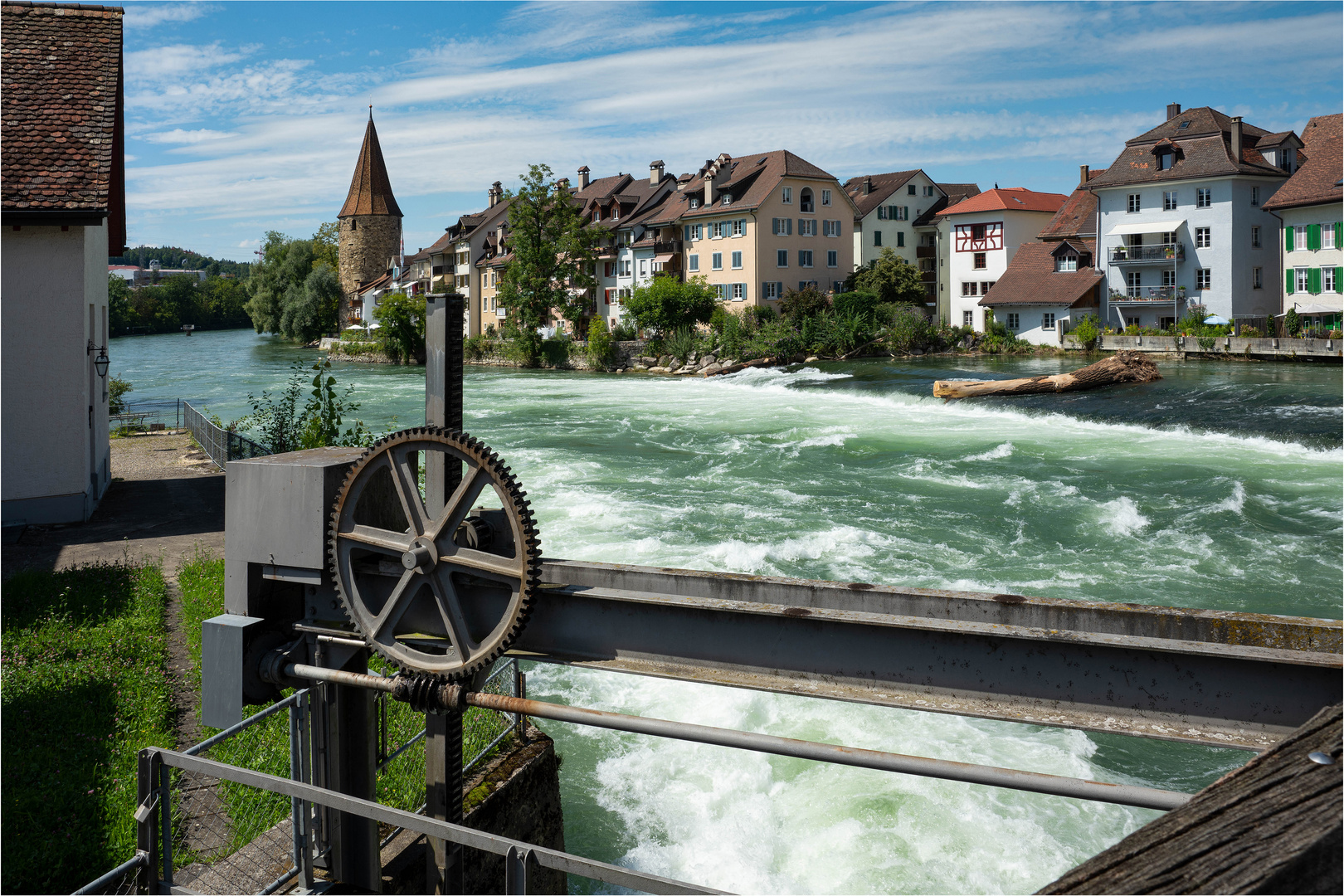 Flusskraftwerk Bruggmühle Foto & Bild | world, natur, landschaft Bilder ...