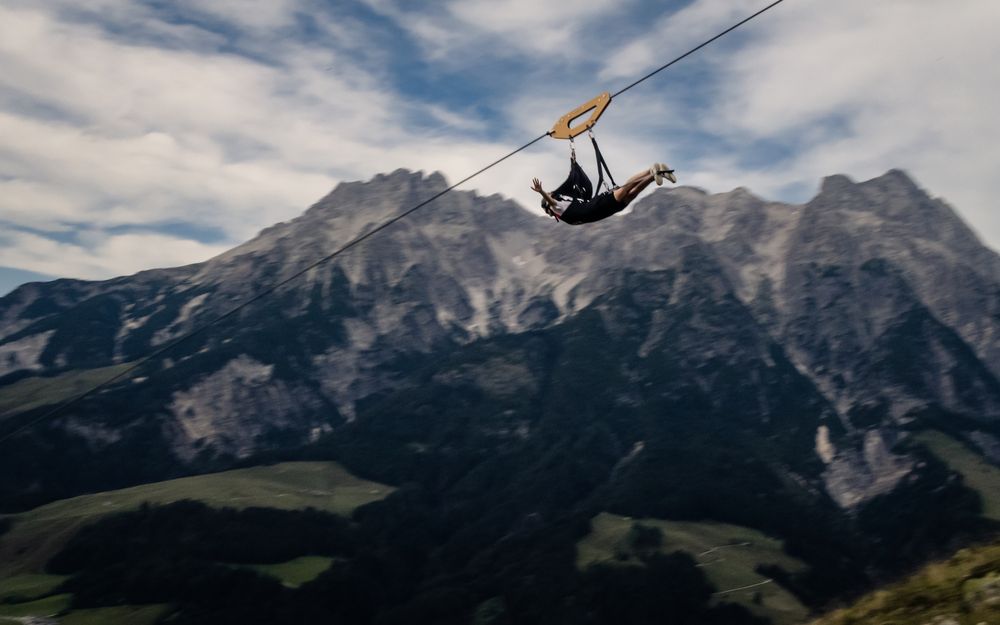 * Flying Fox * Foto & Bild | sport, berge, dynamik Bilder auf fotocommunity
