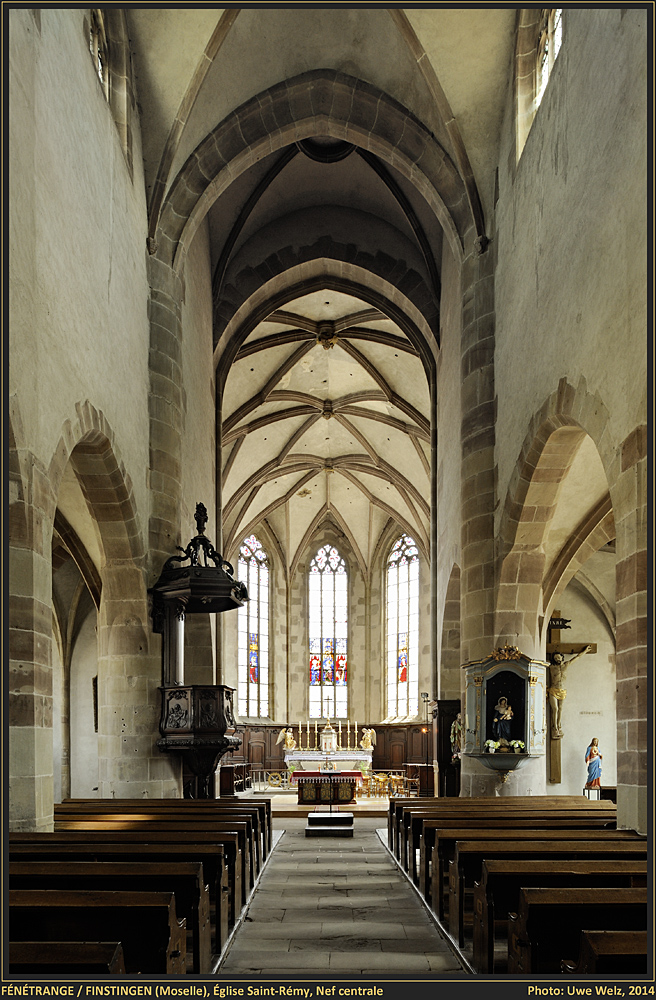 FÉNÉTRANGE / FINSTINGEN (Lorraine, 57 Moselle), ehem. Stiftskirche St. Remigius Foto & Bild ...