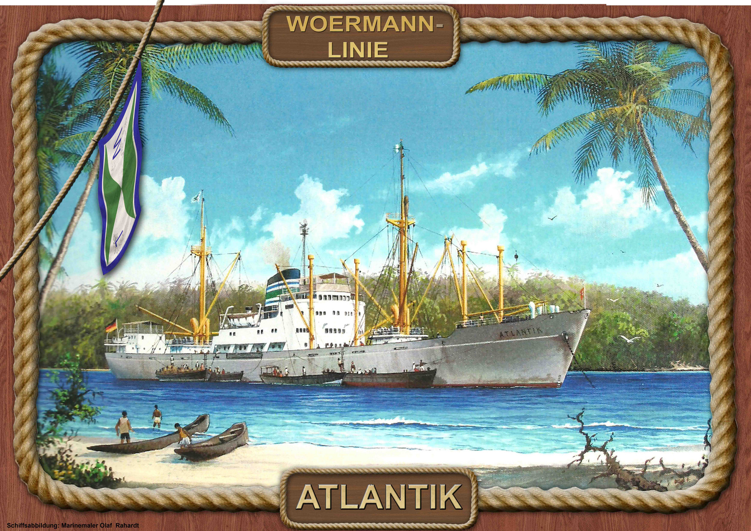 Frachter ATLANTIK der Woermann-Linie Foto & Bild | schiffe und seewege ...